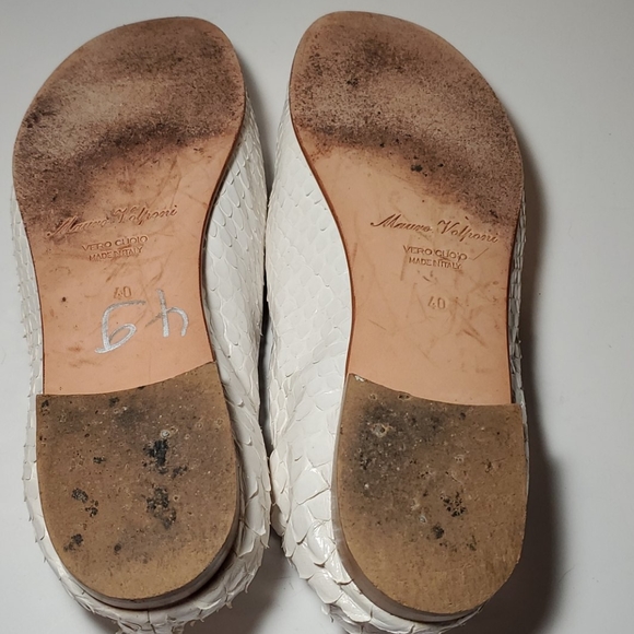 Mauro Volponi | Shoes | Mauro Volponi White Snake Ballet Flat | Poshmark
